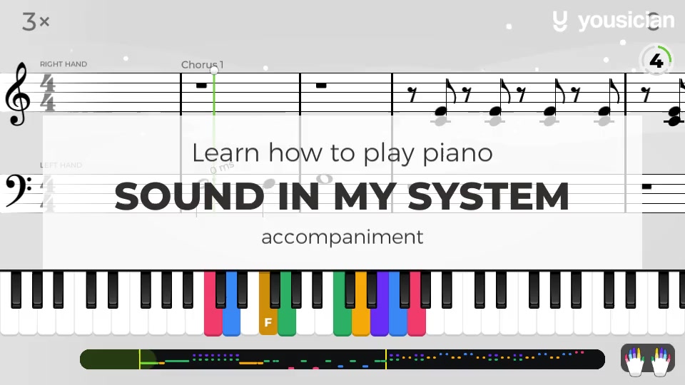 Learn how to play Sound In My System on Piano | Yousician