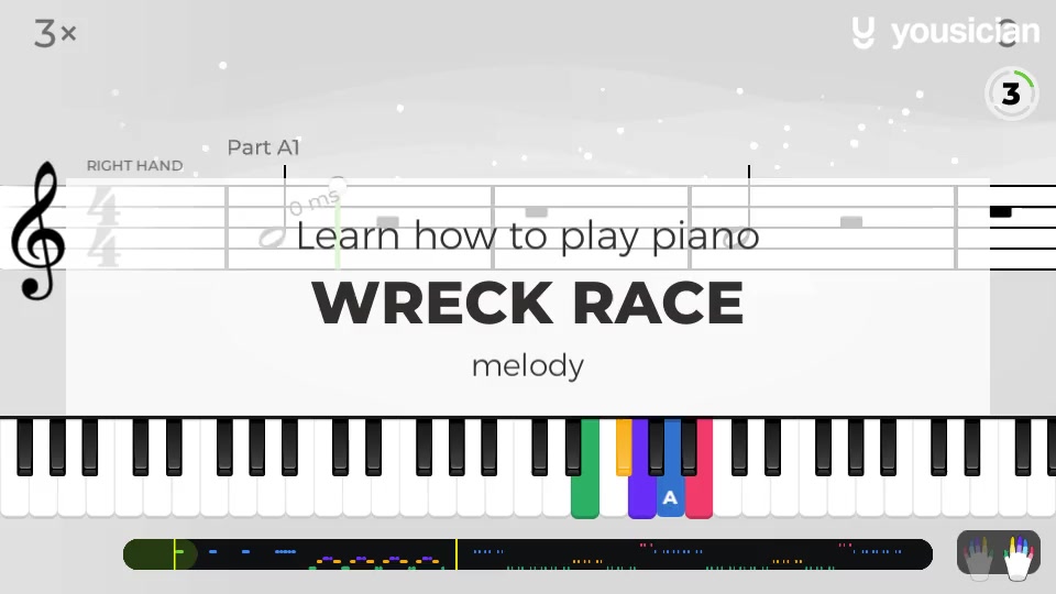 Learn how to play Wreck Race on Piano | Yousician