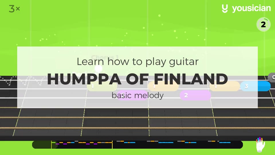 Learn how to play Humppa Of Finland on Guitar | Yousician