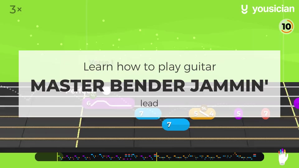 Learn how to play Master Bender Jammin' on Guitar | Yousician