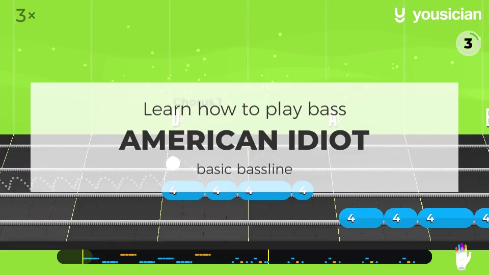 Learn how to play American Idiot on Bass | Yousician