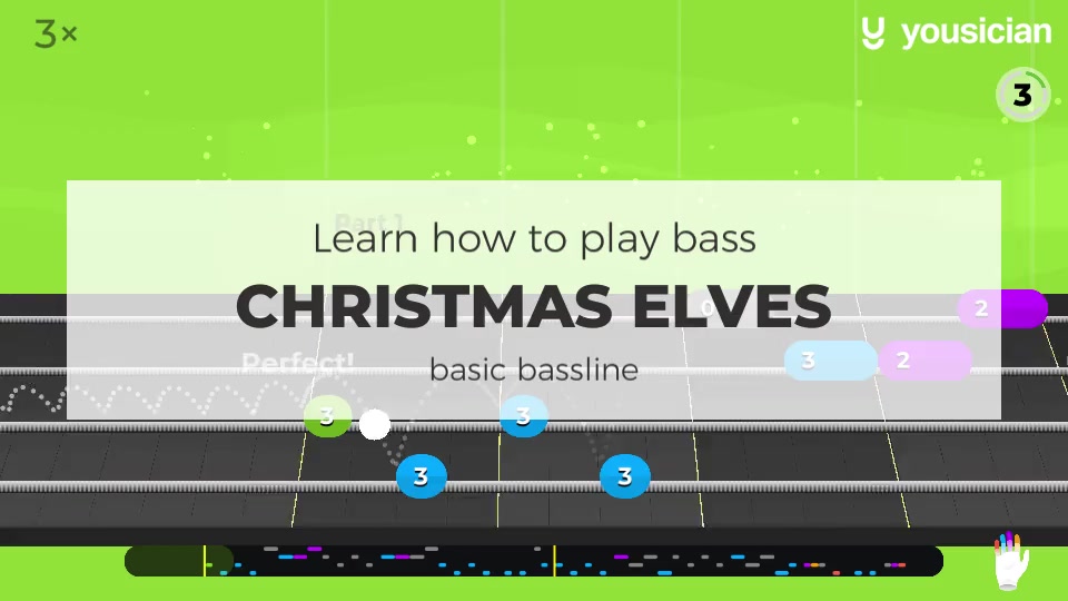 Learn how to play Christmas Elves on Bass | Yousician