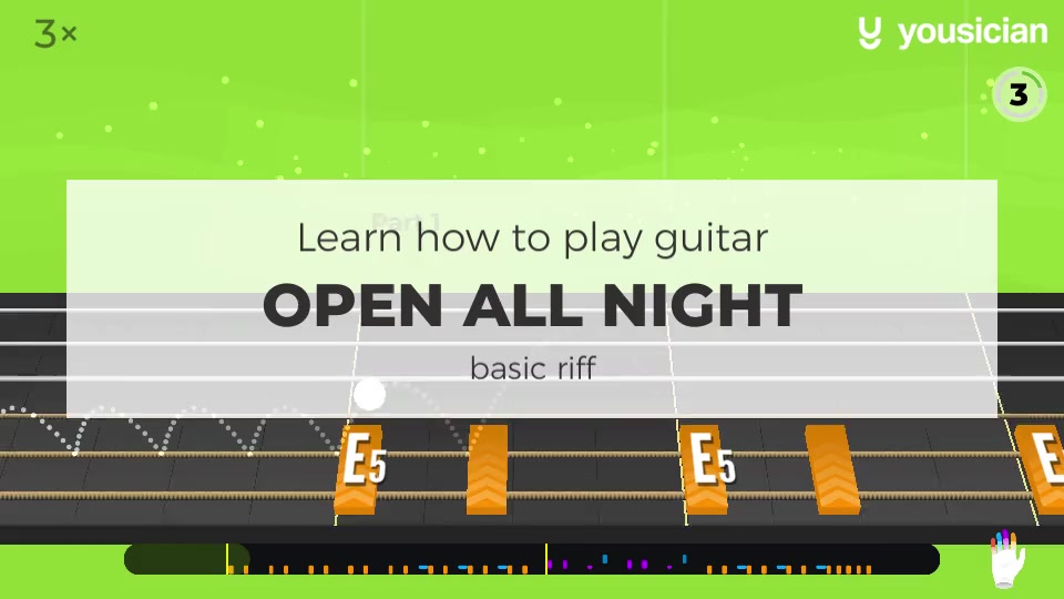 Learn how to play Open All Night on Guitar | Yousician