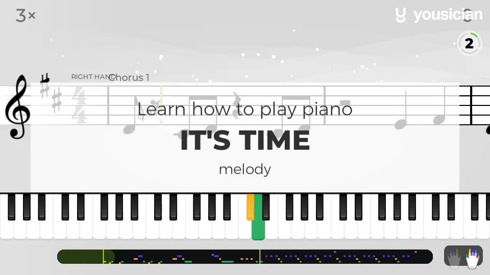 Learn how to play It's Time on Piano | Yousician