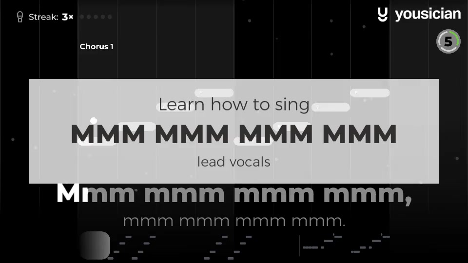 Learn how to sing Mmm Mmm Mmm Mmm | Yousician