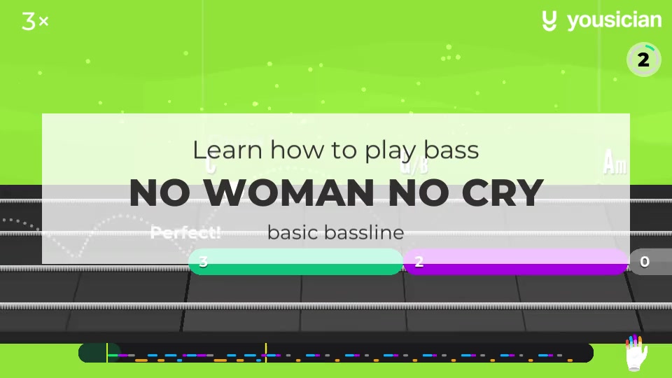 Learn how to play No Woman No Cry on Bass | Yousician