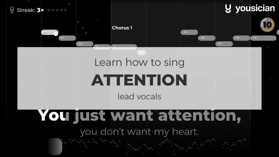 Learn how to sing Attention | Yousician