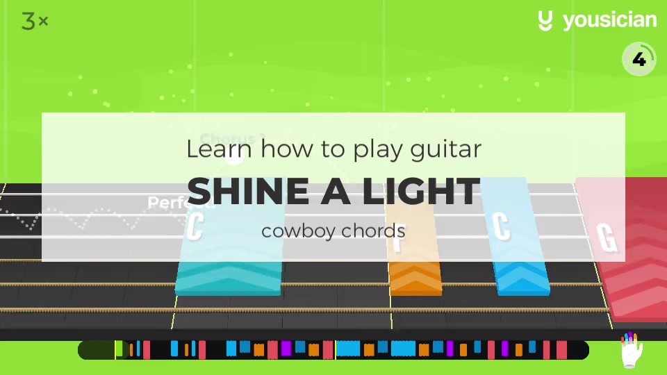 Learn how to play Shine A Light on Guitar | Yousician