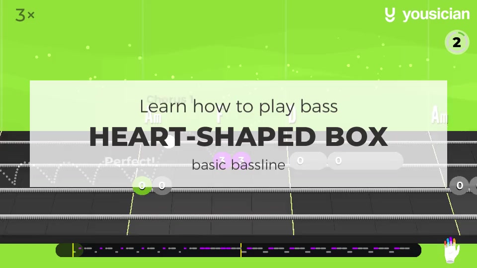 Learn how to play Heart-Shaped Box on Bass | Yousician
