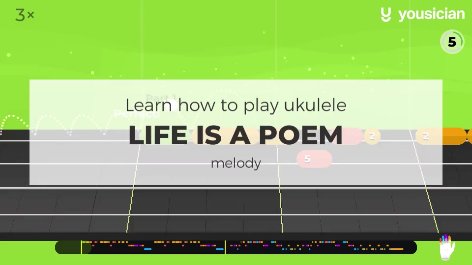 Learn how to play Life Is A Poem on Ukulele | Yousician