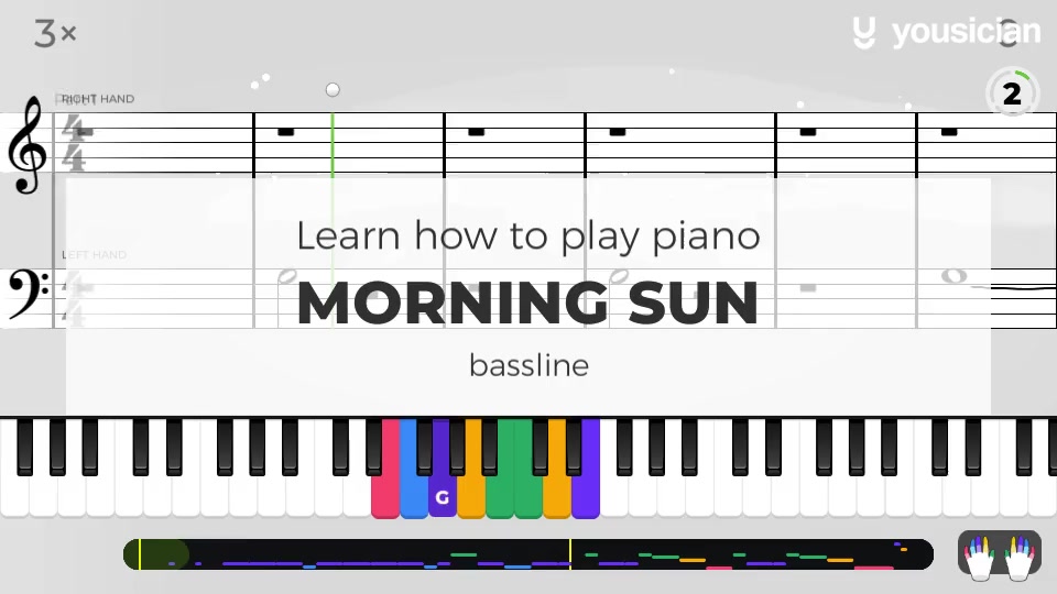 Learn how to play Morning Sun on Piano | Yousician