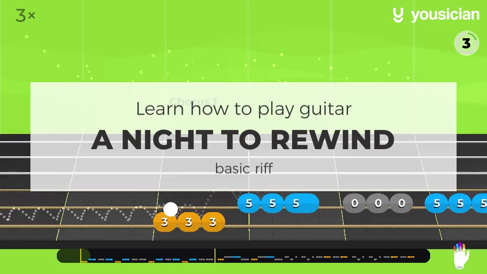 Learn how to play A Night To Rewind on Guitar | Yousician