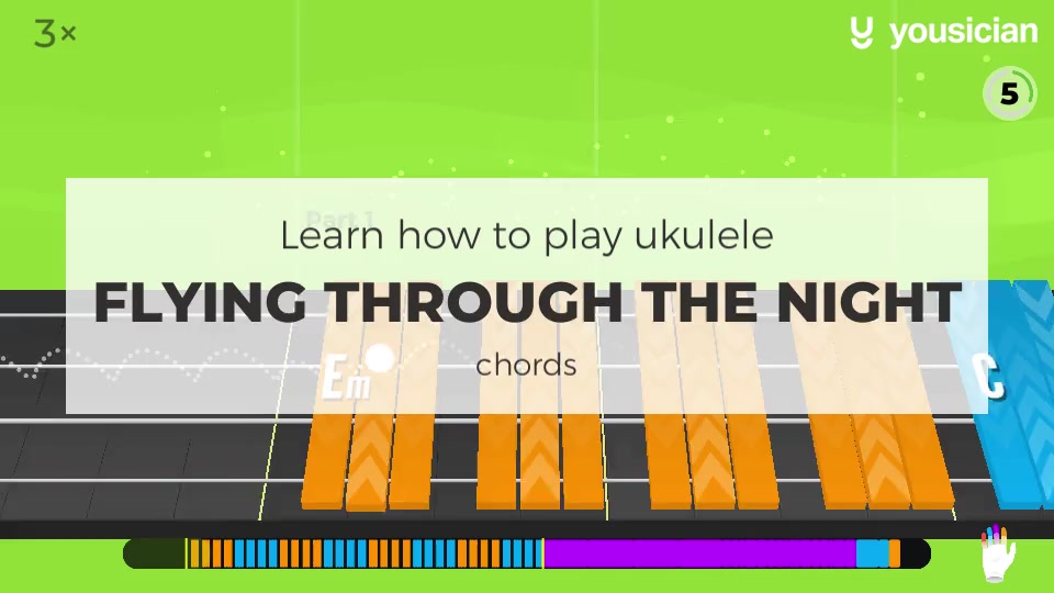 Learn how to play Flying Through The Night on Ukulele | Yousician