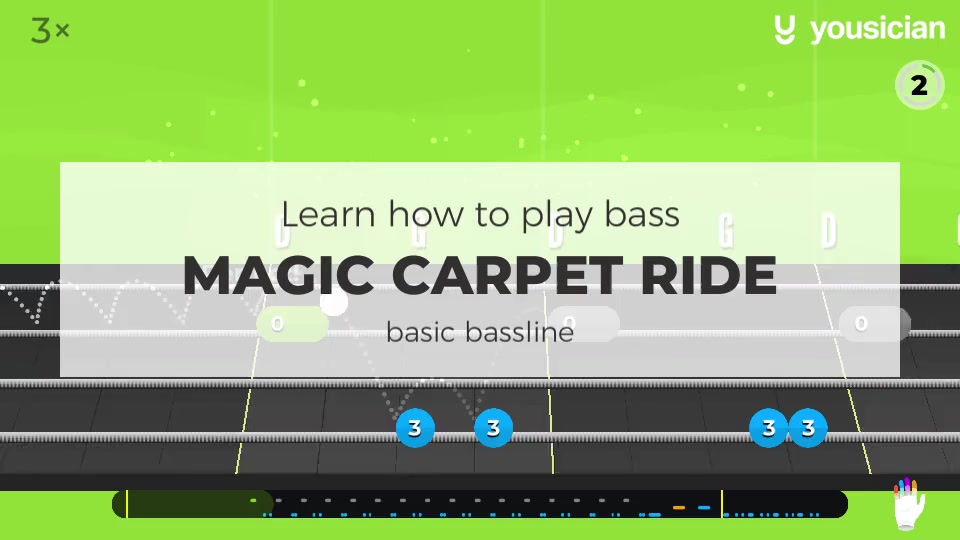 Learn how to play Magic Carpet Ride on Bass | Yousician