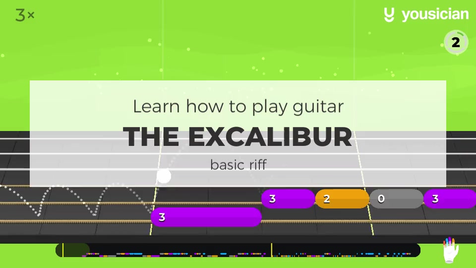 Learn how to play The Excalibur on Guitar | Yousician