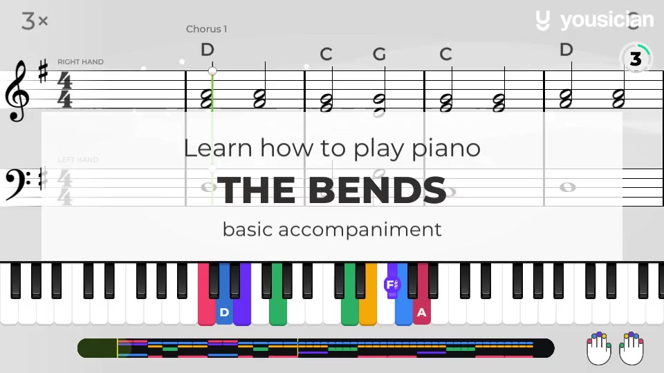Learn how to play The Bends on Piano | Yousician