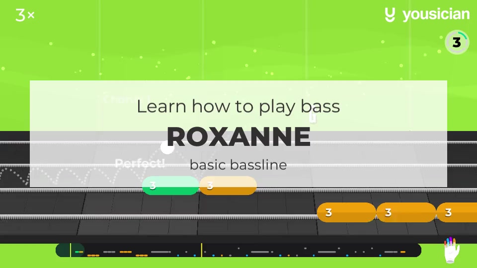 Learn how to play Roxanne on Bass | Yousician