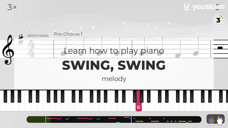 Learn how to play Swing, Swing on Piano | Yousician