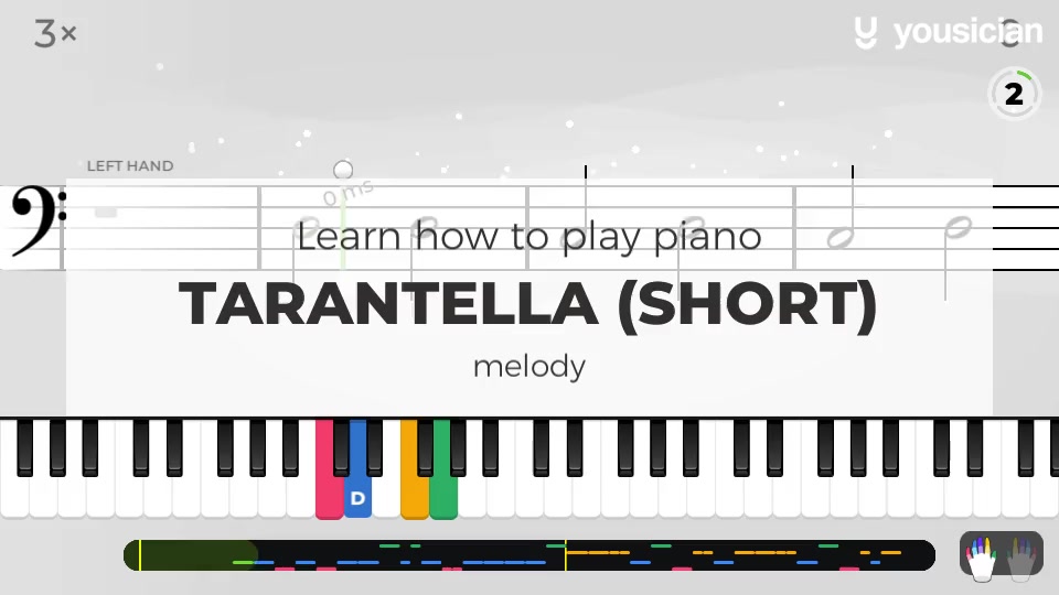 Learn how to play Tarantella on Piano | Yousician