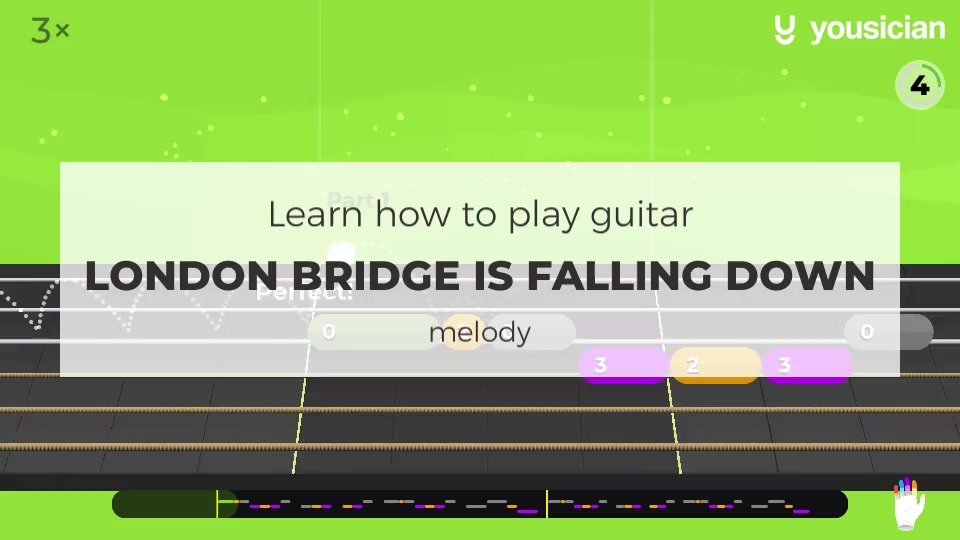 Learn how to play London Bridge Is Falling Down on Guitar | Yousician