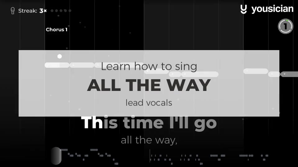 Learn how to sing All The Way | Yousician