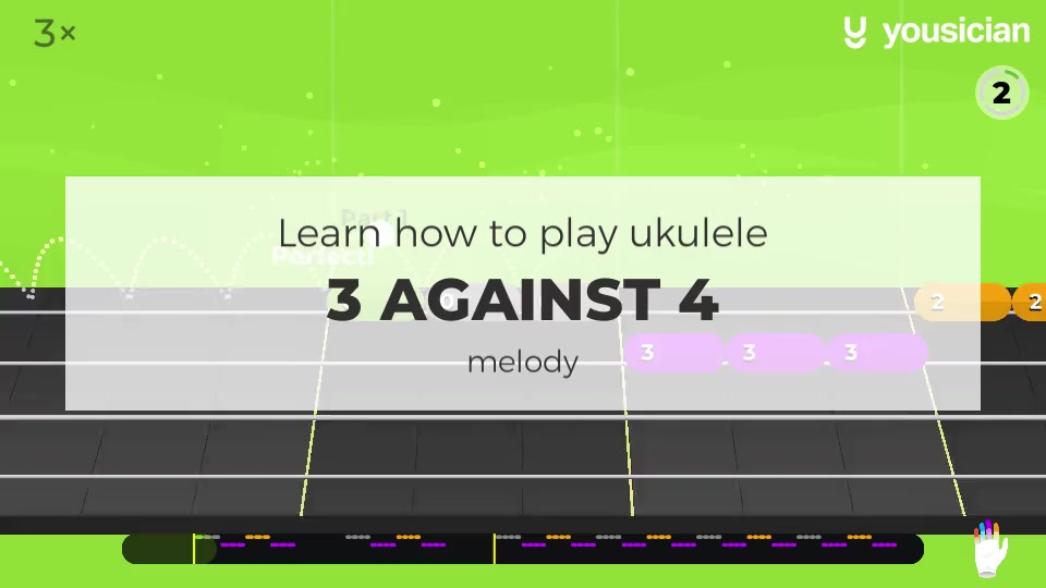 Learn how to play 3 Against 4 on Ukulele | Yousician