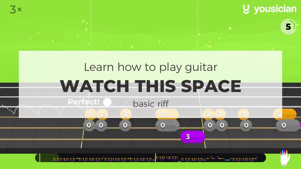 Learn how to play Watch This Space on Guitar | Yousician