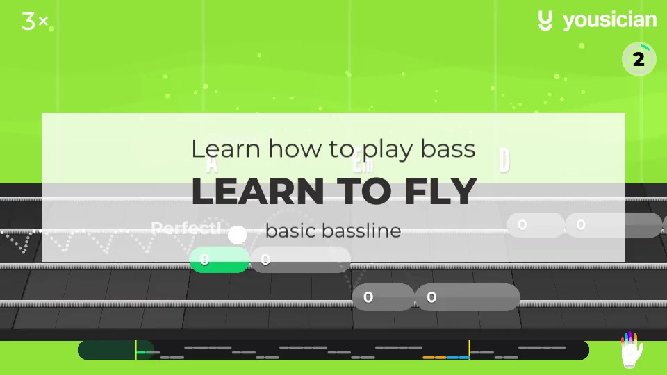 Learn how to play Learn To Fly on Bass | Yousician