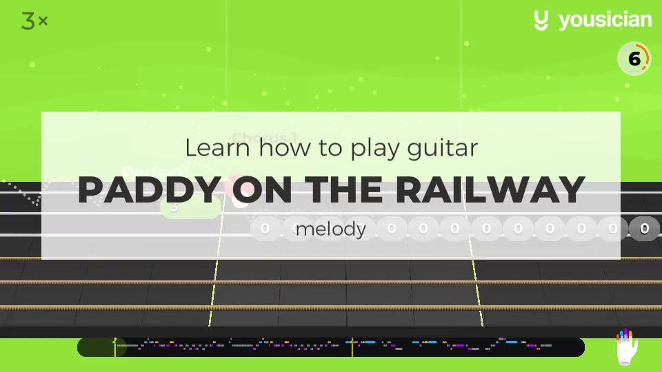 Learn how to play Paddy On The Railway on Guitar | Yousician