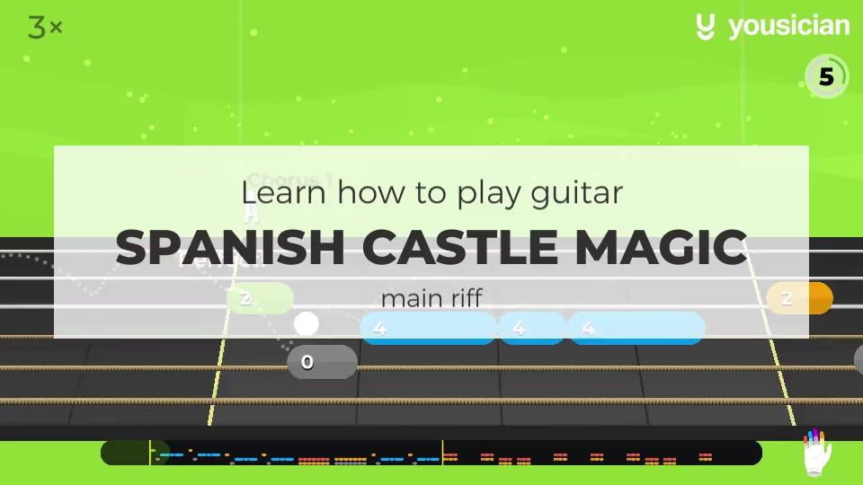 Learn how to play Spanish Castle Magic on Guitar | Yousician