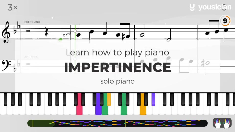 Learn how to play Impertinence on Piano | Yousician