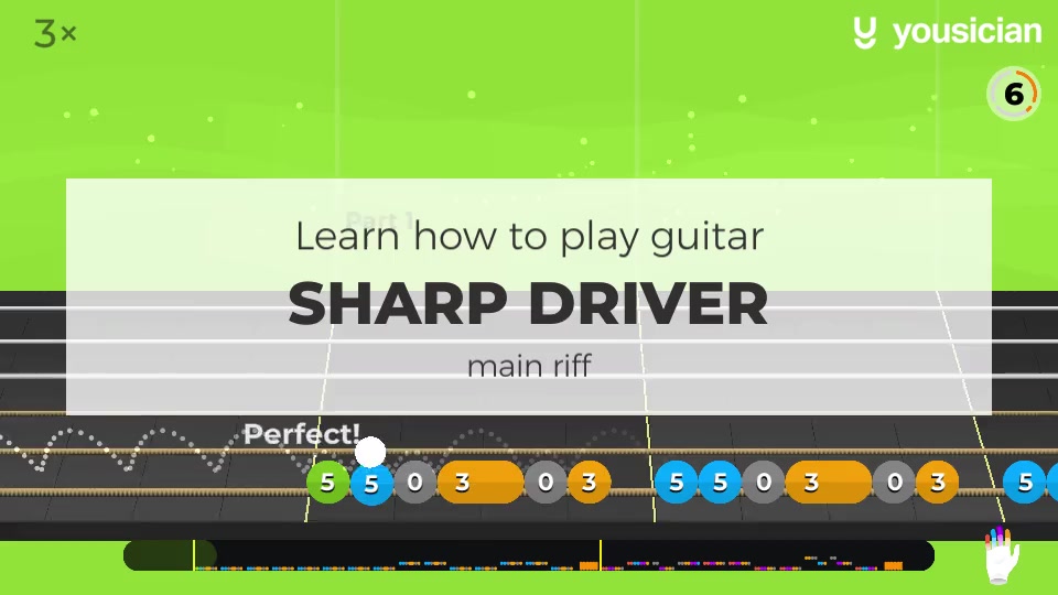 Learn how to play Sharp Driver on Guitar | Yousician