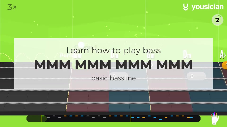 Learn how to play Mmm Mmm Mmm Mmm on Bass | Yousician
