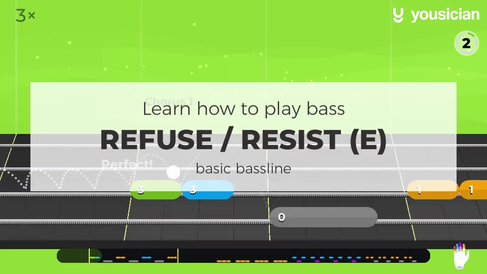 Learn how to play Refuse / Resist on Bass | Yousician