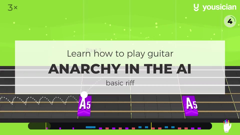 Learn how to play Anarchy In The AI on Guitar | Yousician
