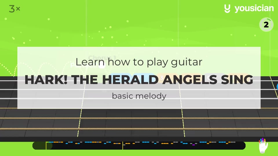 Learn how to play Hark! The Herald Angels Sing on Guitar | Yousician