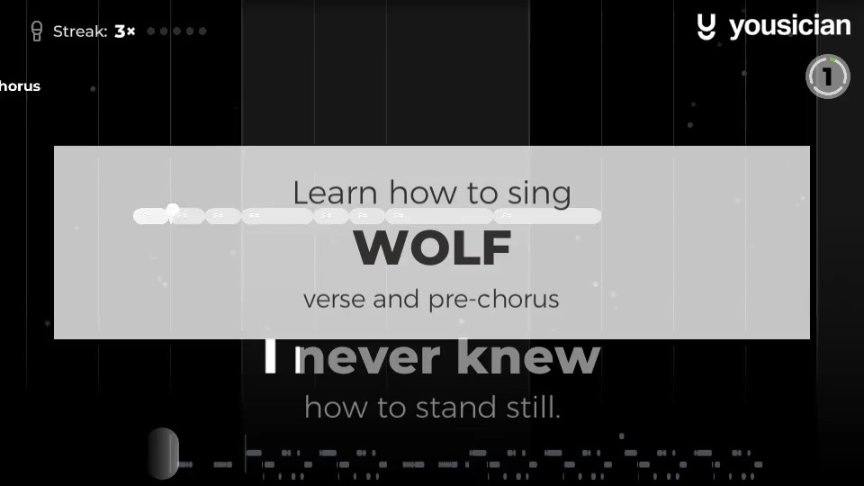 Learn how to sing Wolf | Yousician