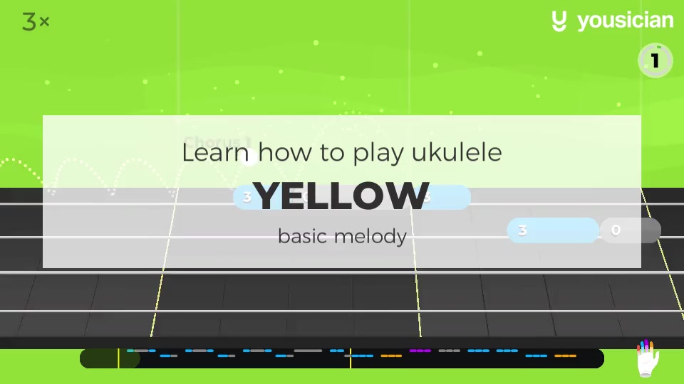 Learn how to play Yellow on Ukulele | Yousician