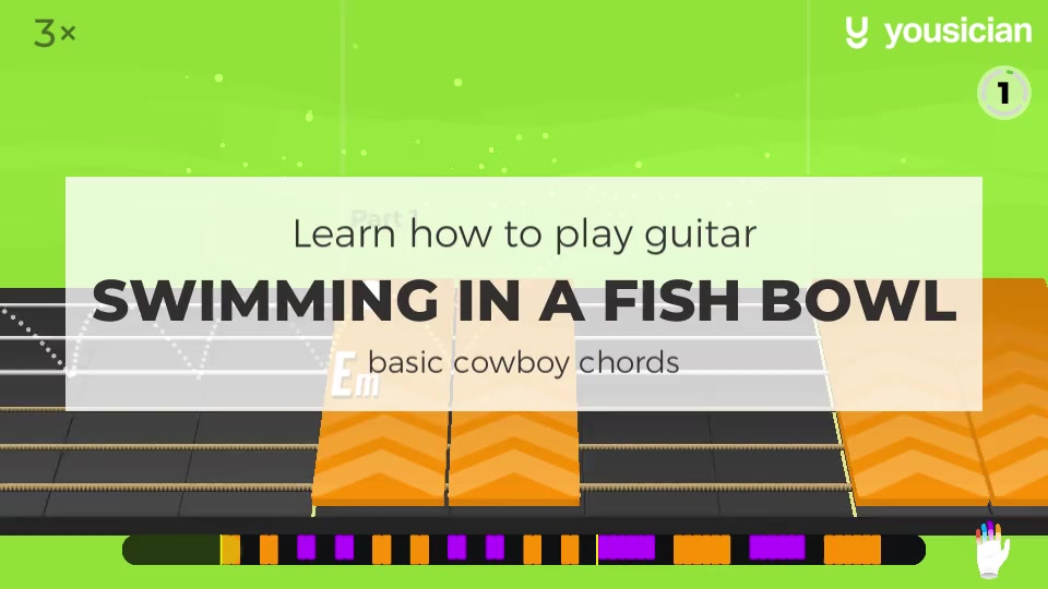 Learn how to play Swimming In A Fish Bowl on Guitar | Yousician