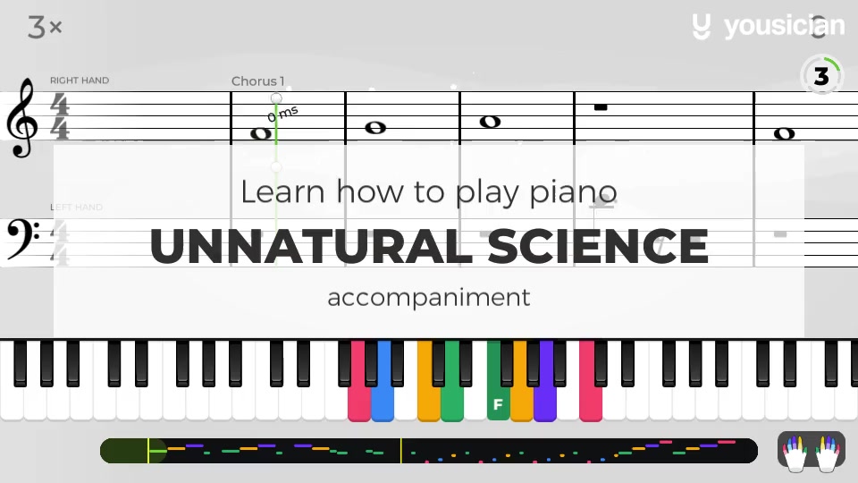 Learn how to play Unnatural Science on Piano | Yousician