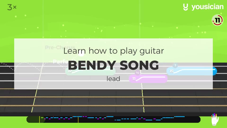 Learn how to play Bendy Song on Guitar | Yousician