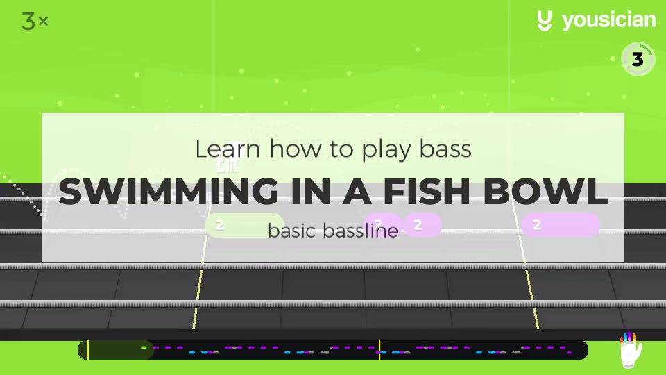 Learn how to play Swimming In A Fish Bowl on Bass | Yousician