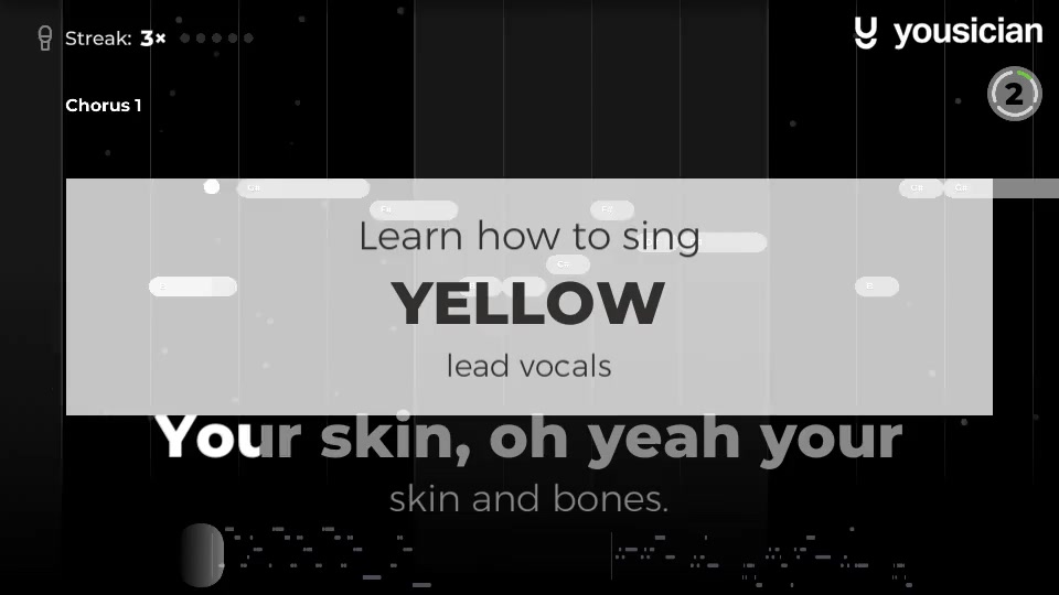 Learn how to sing Yellow | Yousician