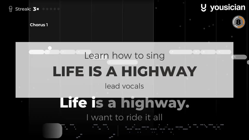Learn how to sing Life Is A Highway | Yousician